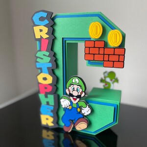 Mario & Luigi / Mario 3D Letters / Mario Party Decorations / Mario and ...