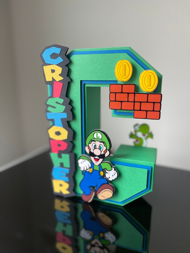 Mario & Luigi / Mario 3D Letters / Mario Party Decorations / Mario and ...