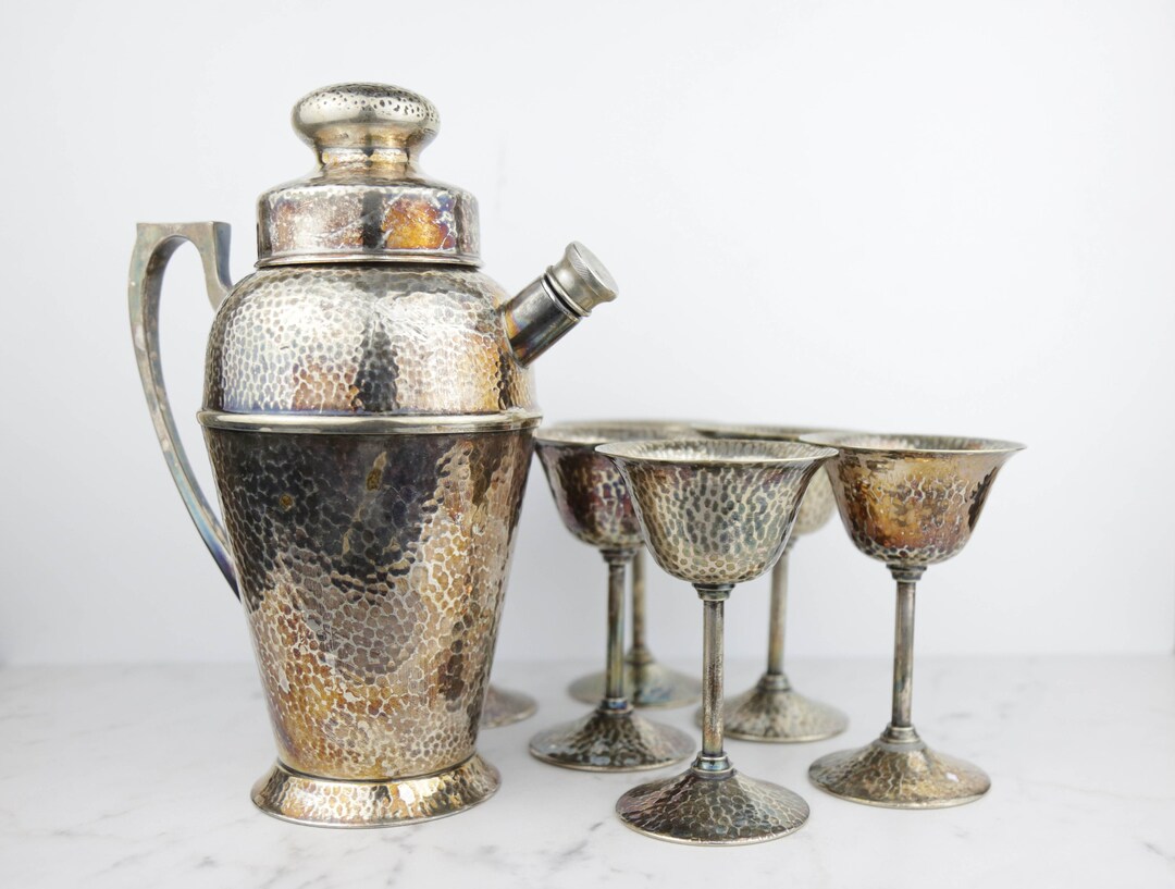 Antique Bernard Rice's Sons Inc. Cocktail Shaker, Antique Shaker, Antique Bar Set, Vintage Bar ...