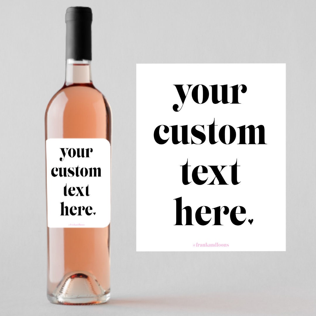 Custom Wine Labels Personalized Birthday Gift | Etsy Canada