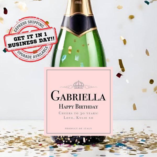 Personalised Prosecco Label Funny Champagne Prosecco Bottle Label ...