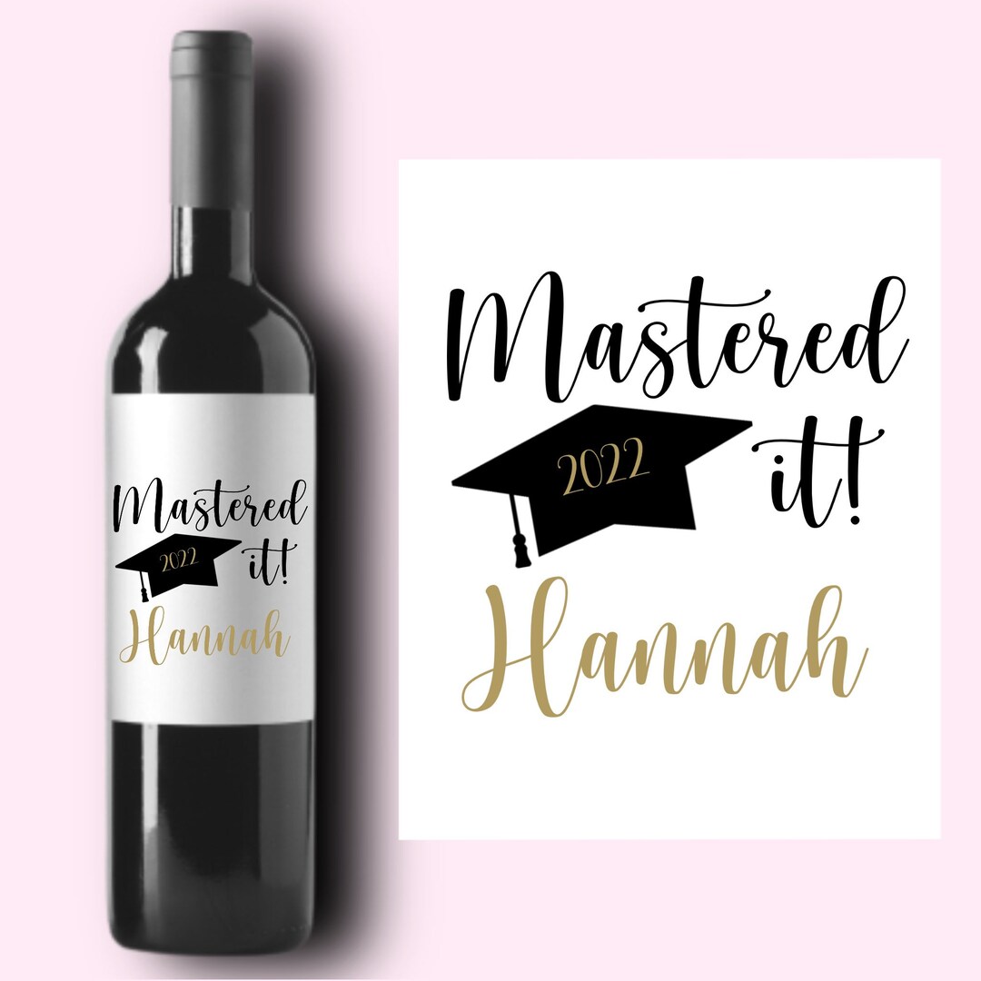 Graduation Gift Wine Labels Congratulations New Grad Gift - Etsy