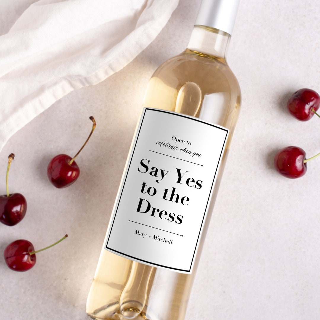 Milestone Wine Labels | Custom Wine Label Set for Engagement Gift ...