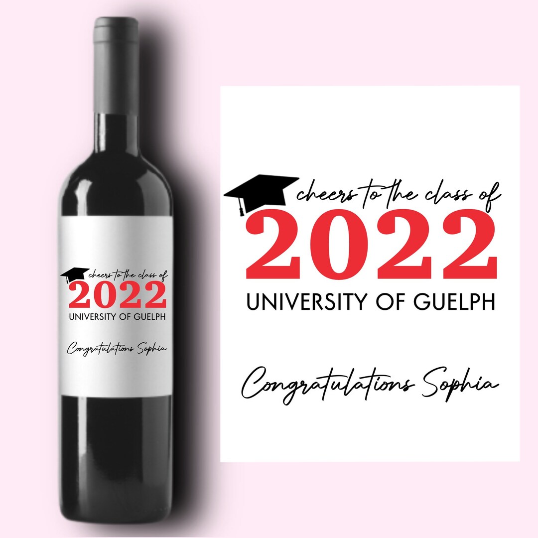 Graduation Wine Labels Graduation Gift Idea New Grad Gift - Etsy
