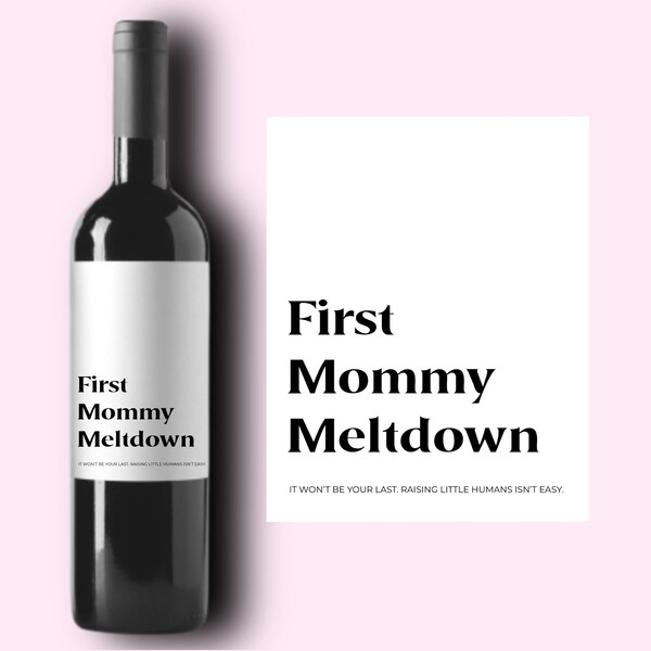 Mommy Milestone Wine Labels - Etsy