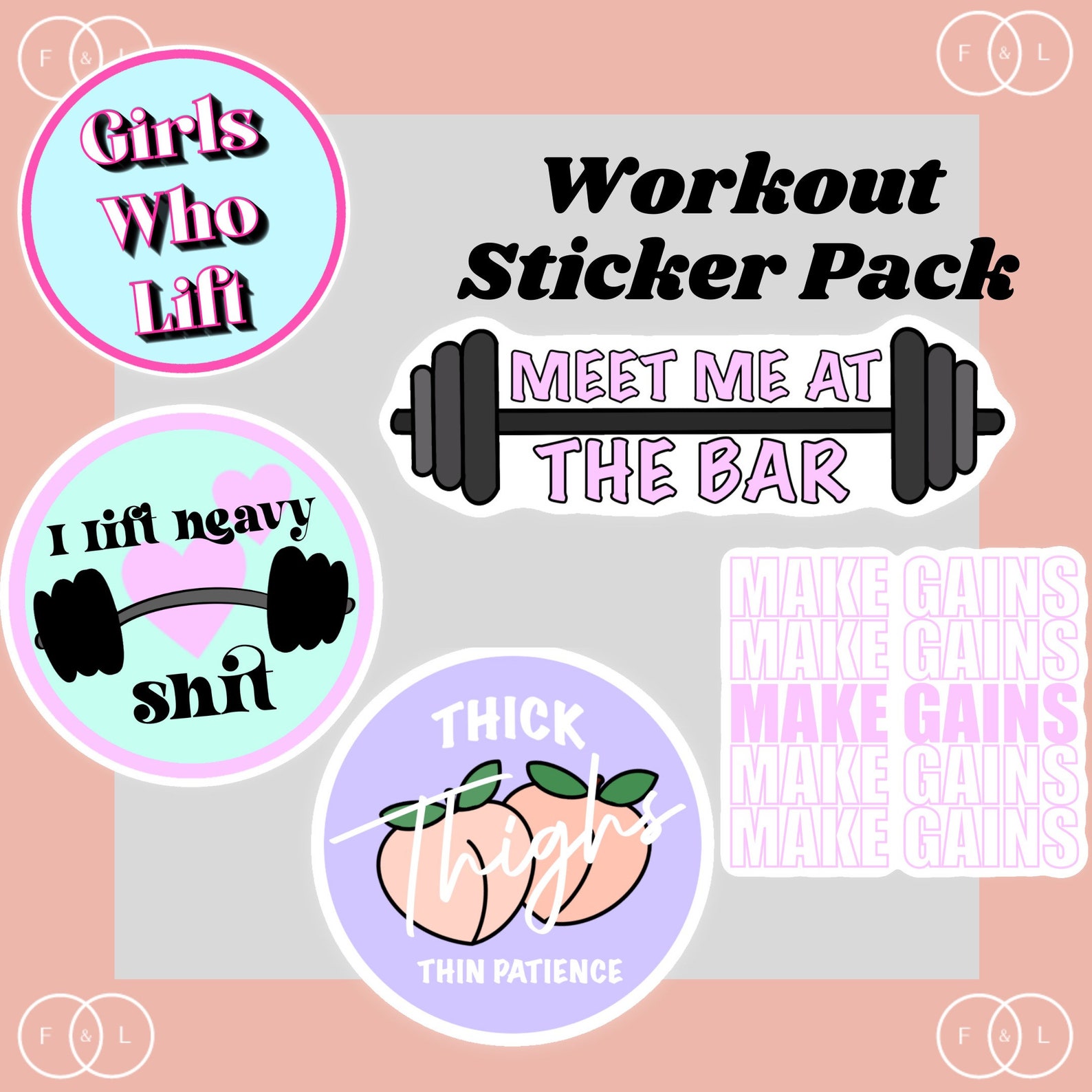 Workout HIGH QUALITY VINYL Stickers Exercise Dumbbell | Etsy