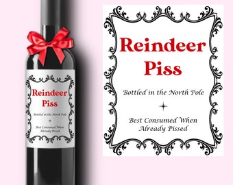 Pairs Well With A Secret Santa Wine Label Christmas Wine - Etsy