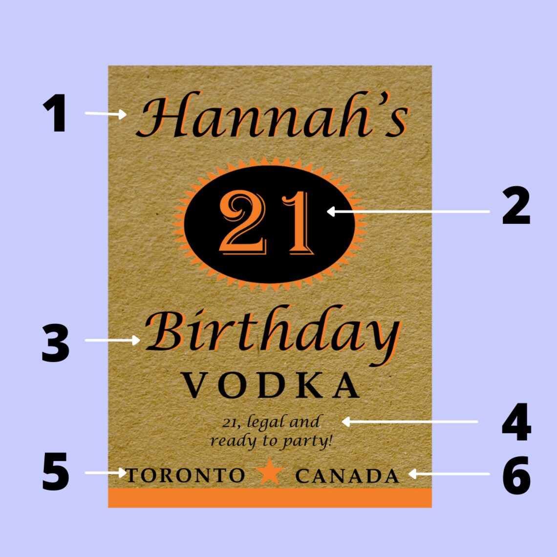 Birthday Vodka Labels Happy Birthday Gift Personalized - Etsy