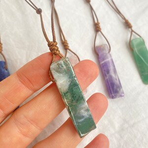 Raw Natural Crystal Shard Necklace. High Grade Crystal Pendant With ...