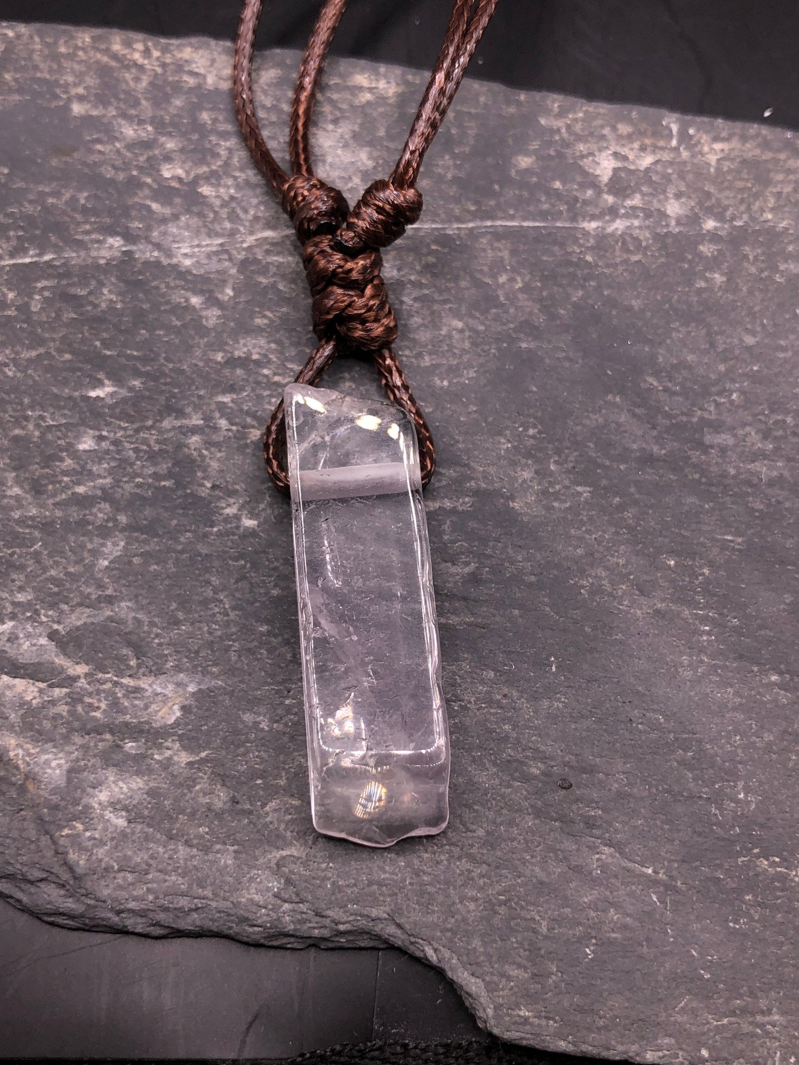 Raw Natural Clear Quartz Crystal Shard Necklace. High Grade - Etsy UK
