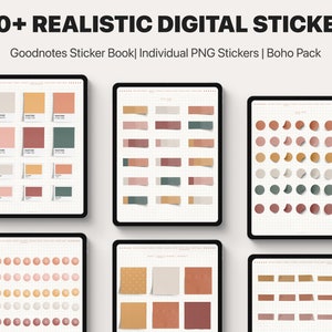 Digital Sticker Bundle, Boho Digital Stickers, Goodnotes Student ...