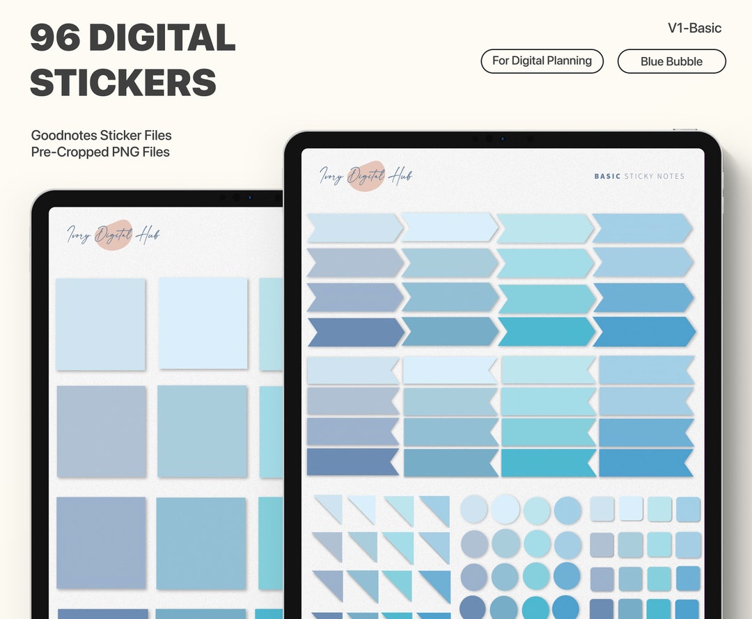 Digital Sticker for Planner, Digital Sticky Notes, Digital Sticker Set ...