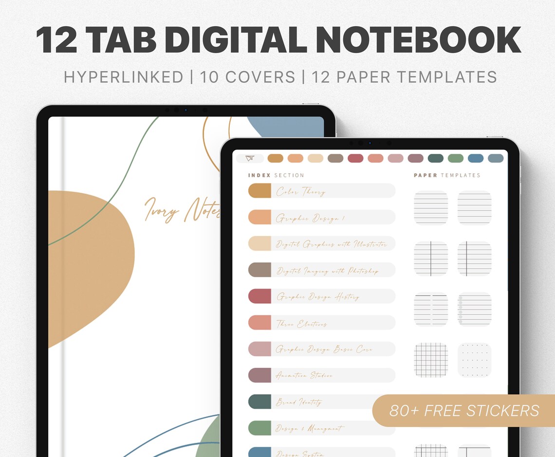 Digital School Notebook Digital Academic Journal Interactive - Etsy