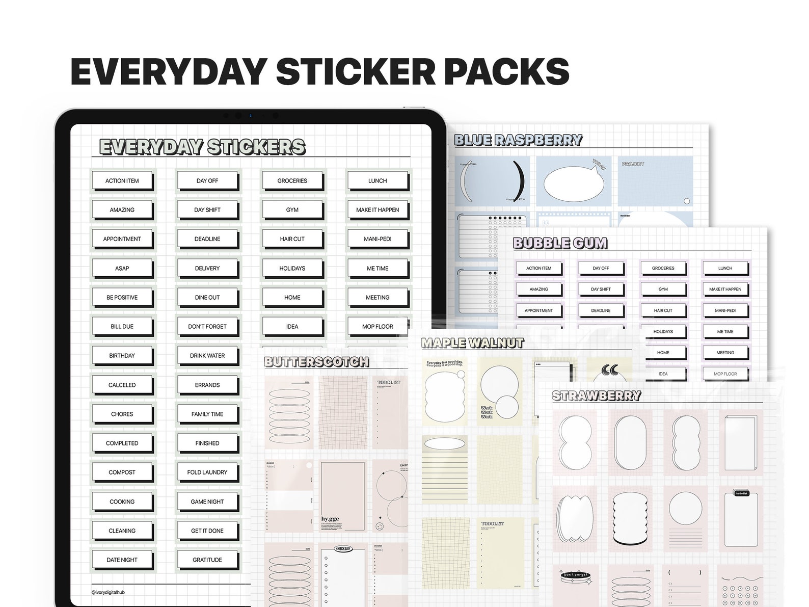 Digital Sticker Bundle Goodnotes Sticker Bundle Entire Shop - Etsy