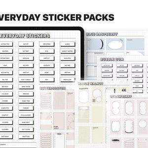 Digital Sticker Bundle, Goodnotes Sticker Bundle, Entire Shop Bundle ...