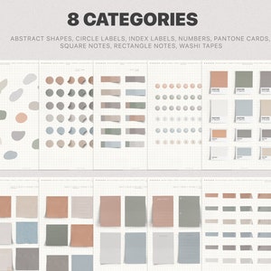 Digital Planner Stickers Realistic Stickers GoodNotes | Etsy