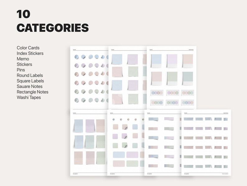 Digital Stickers Goodnotes Stickers Bundle Planner Stickers - Etsy