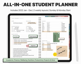 Notability Student Planner - Etsy