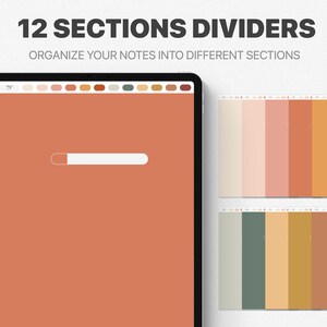 Student Digital Notebook, 12 Tab Hyperlinked Digital Notebook, Academic ...