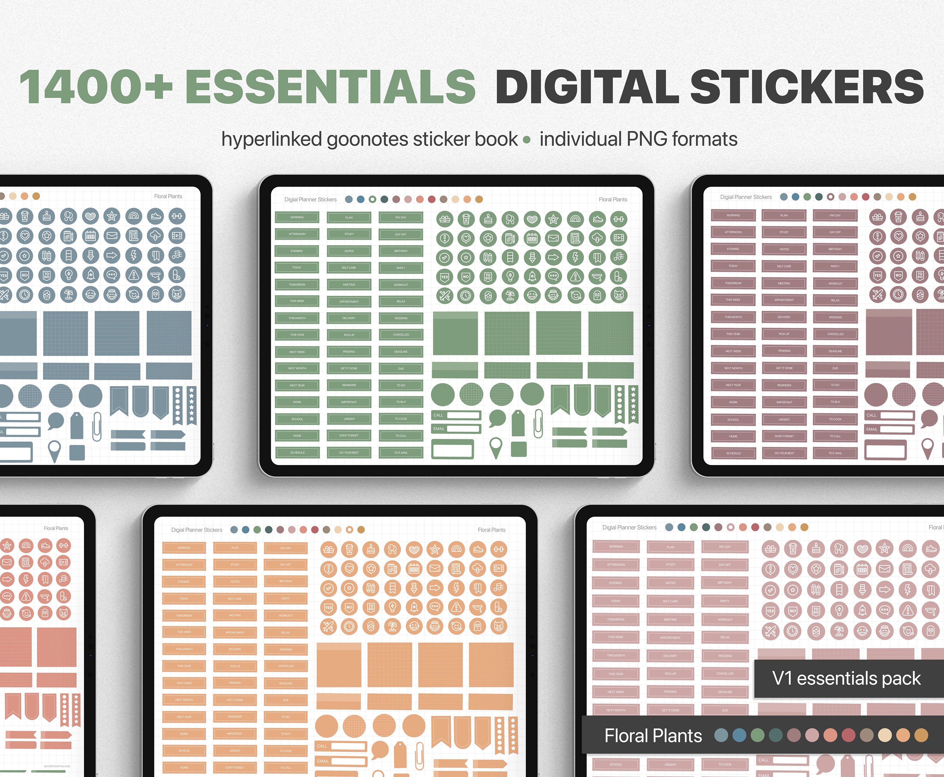 Goodnotes Stickers Planner Digital Sticker Sticky Note - Etsy