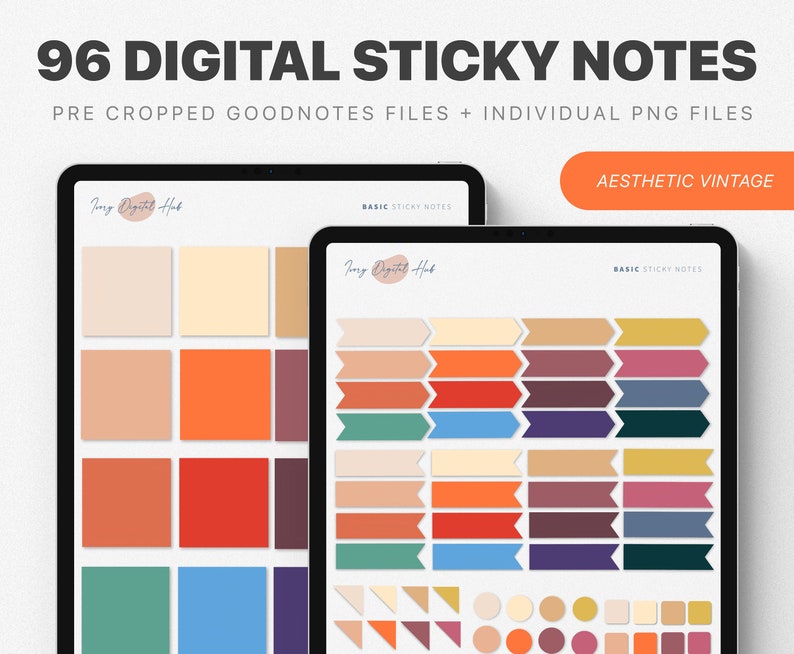 Digital Sticky Notes Digital Sticker Set Digital Sticker for | Etsy