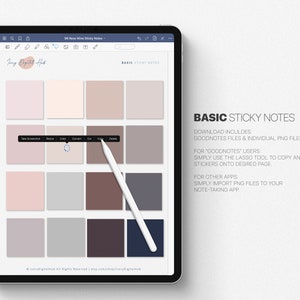 Digital Note Sticker Digital Sticker Set Digital Sticker for | Etsy