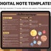 Digital Note Taking Template, Goodnotes Template School, Digital ...