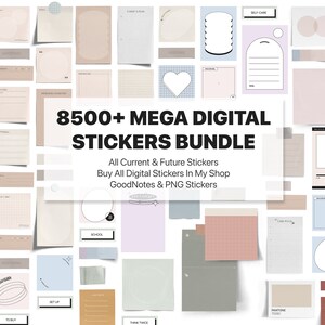 Digital Sticker Bundle, Goodnotes Sticker Bundle, Entire Shop Bundle ...