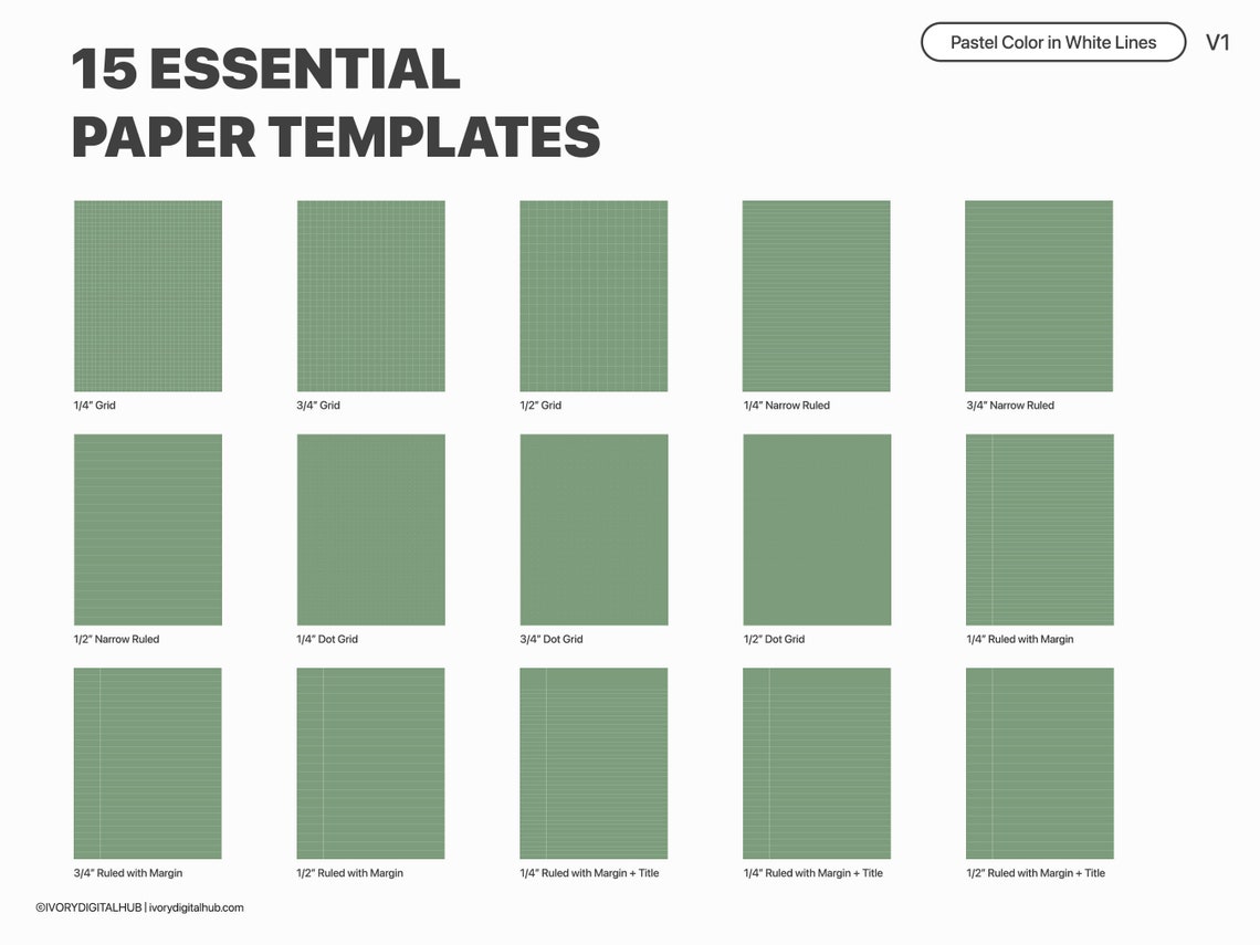 Digital Writing Paper Digital Template Paper Digital Note - Etsy