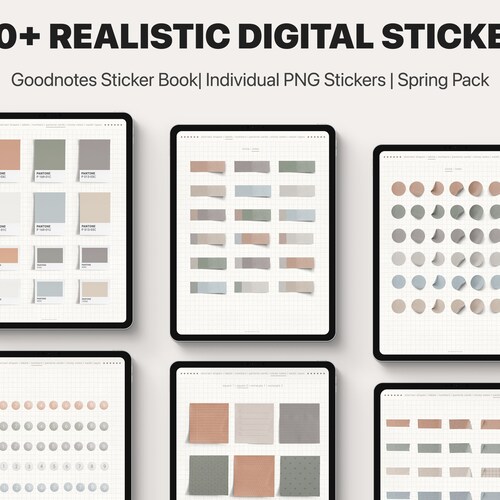 Digital Planner Stickers Realistic Stickers Goodnotes - Etsy