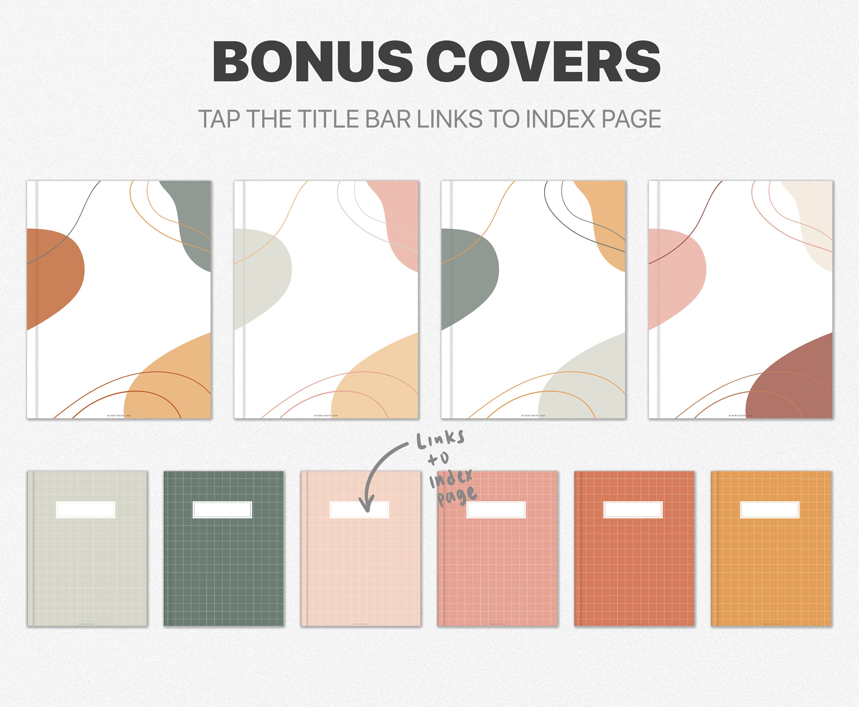 Student Digital Notebook 12 Tab Hyperlinked Digital Notebook | Etsy