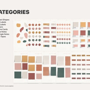 Digital Sticker Bundle, Boho Digital Stickers, Goodnotes Student ...