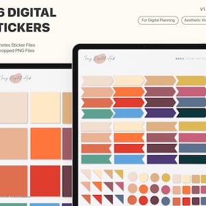 Digital Sticky Notes, Digital Sticker Set, Digital Sticker for Planner ...