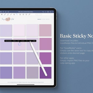 Digital Sticker for Planner Digital Sticky Notes Digital | Etsy