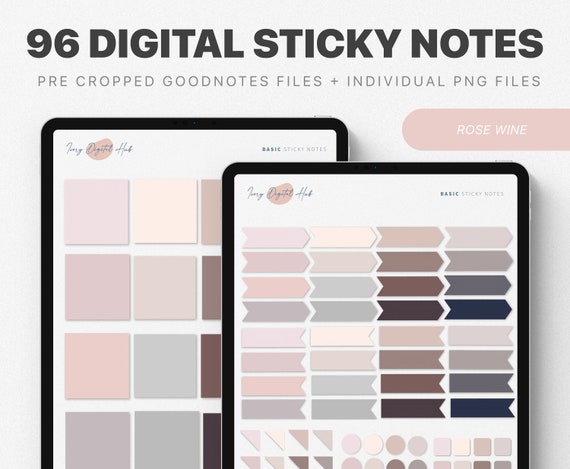 Digital Note Sticker Digital Sticker Set Digital Sticker for | Etsy