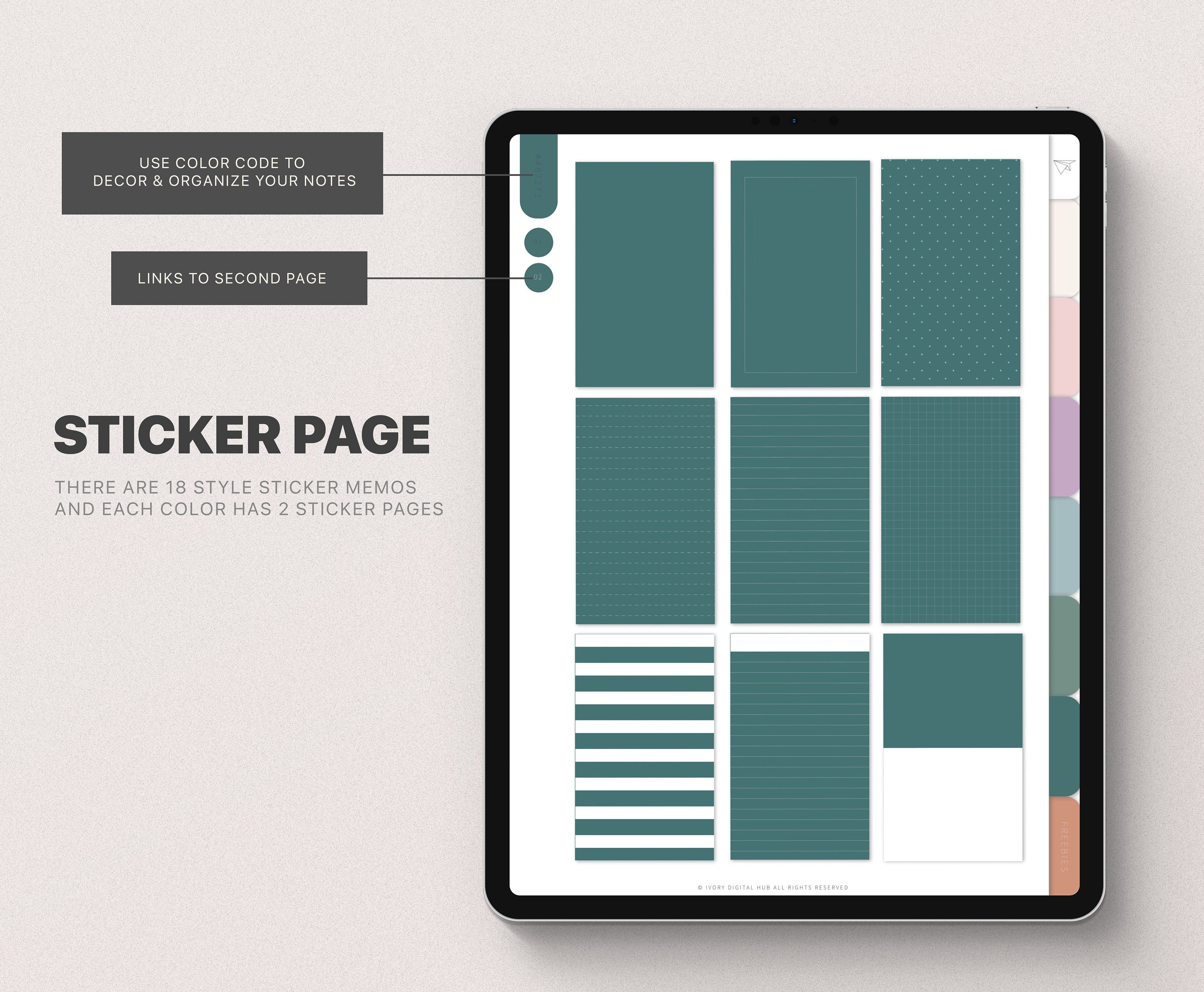 Digital Memo Digital Minimalist Planner Digital Stickers - Etsy