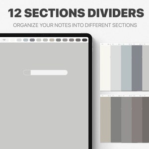 Digital Subject Notebook, Back to School Supplies College, College ...