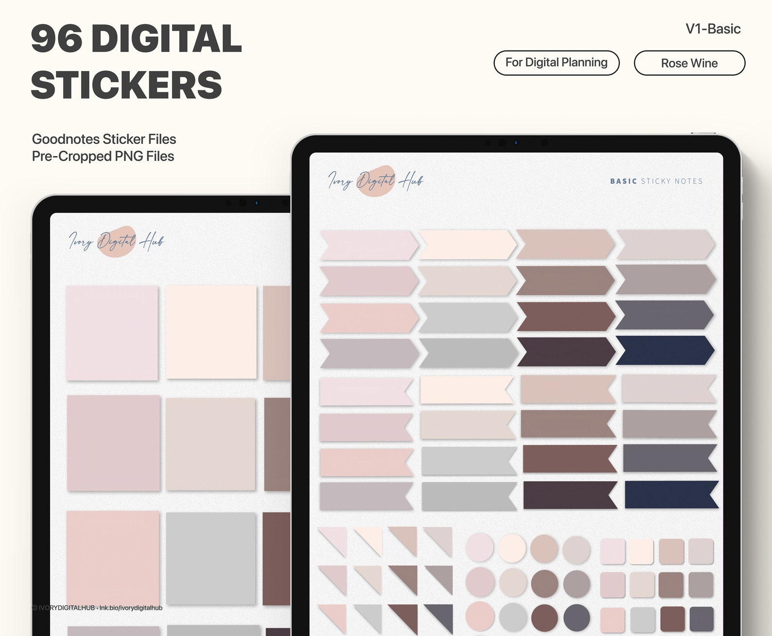 Digital Note Sticker, Digital Sticker Set, Digital Sticker for Planner ...