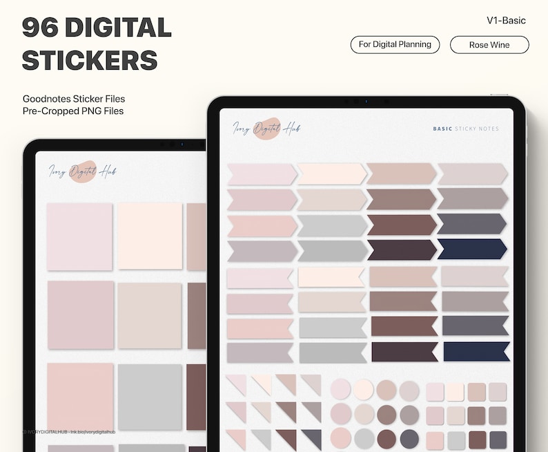 Digital Note Sticker Digital Sticker Set Digital Sticker for | Etsy