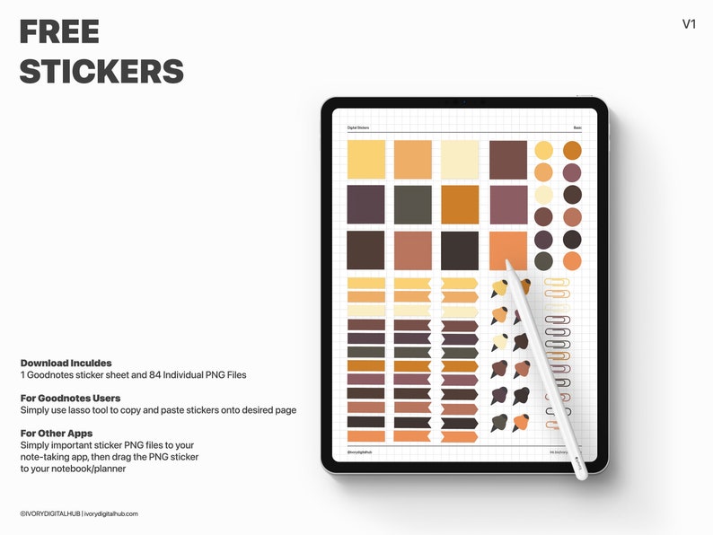Digital Note Taking Template Goodnotes Template School - Etsy