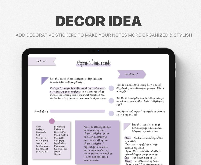 Digital Sticker for Planner Digital Sticky Notes Digital | Etsy