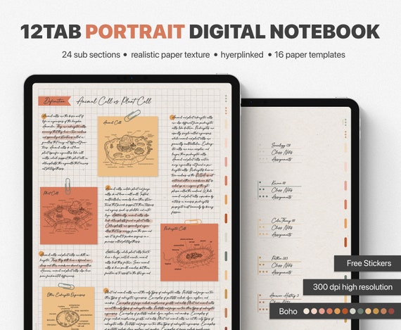 Digital Notebook Digital Note Taking Digital Notebook | Etsy