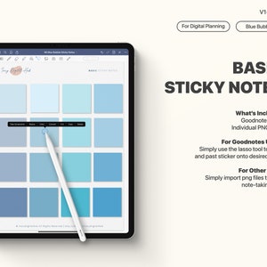 Digital Sticker for Planner, Digital Sticky Notes, Digital Sticker Set ...