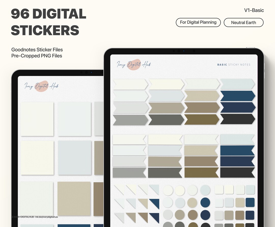 Digital Sticker for Planner, Digital Sticky Notes, Digital Sticker Set ...