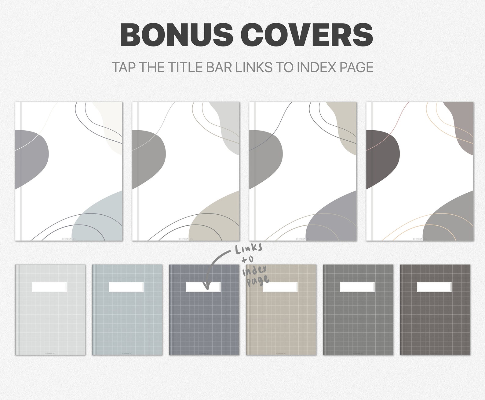 Digital Subject Notebook Back to School Supplies College - Etsy