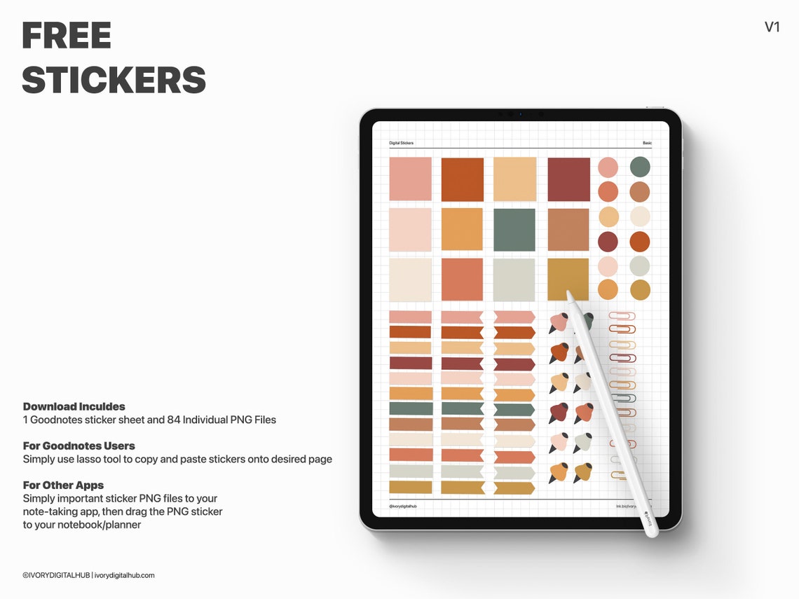 Note Taking for Ipad Goodnote Note Template Digital Paper - Etsy