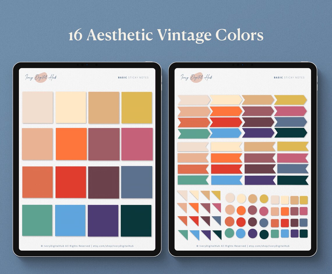 Digital Sticky Notes Digital Sticker Set Digital Sticker for | Etsy