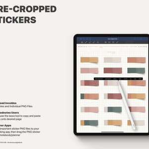 Digital Sticker Bundle, Boho Digital Stickers, Goodnotes Student ...