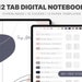 Student Note Template, iPad Notes Template, Noteshelf Template, College ...