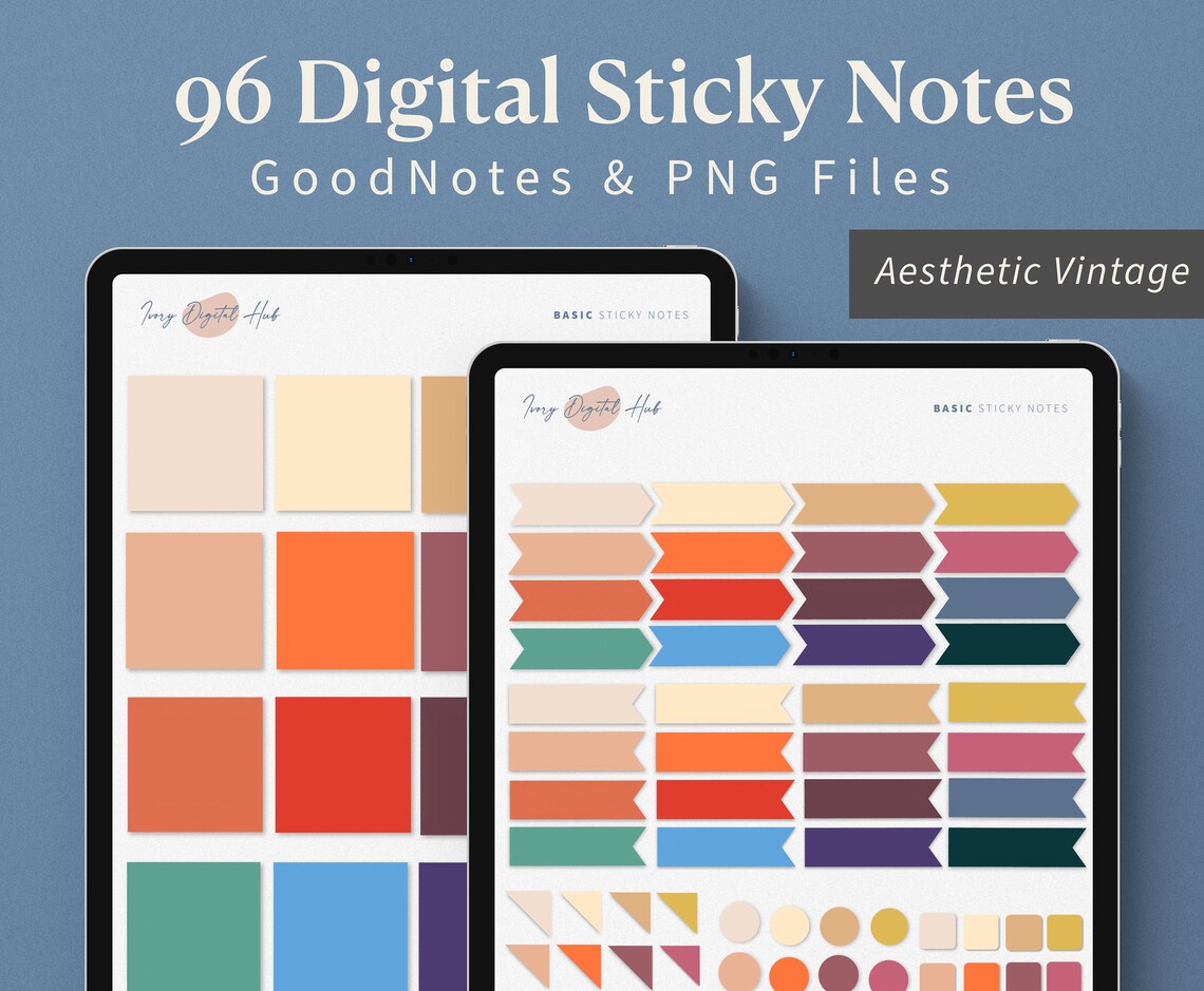 Digital Sticky Notes Digital Sticker Set Digital Sticker for | Etsy